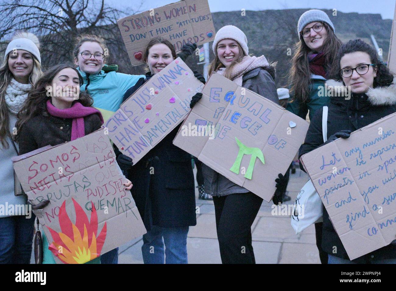 Edinburgh Scotland, UK 08 March 2024. International Women’s Day 2024 ...
