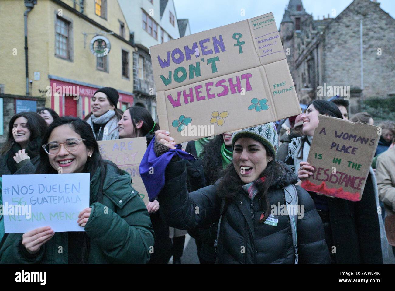 Edinburgh Scotland, UK 08 March 2024. International Women’s Day 2024 ...