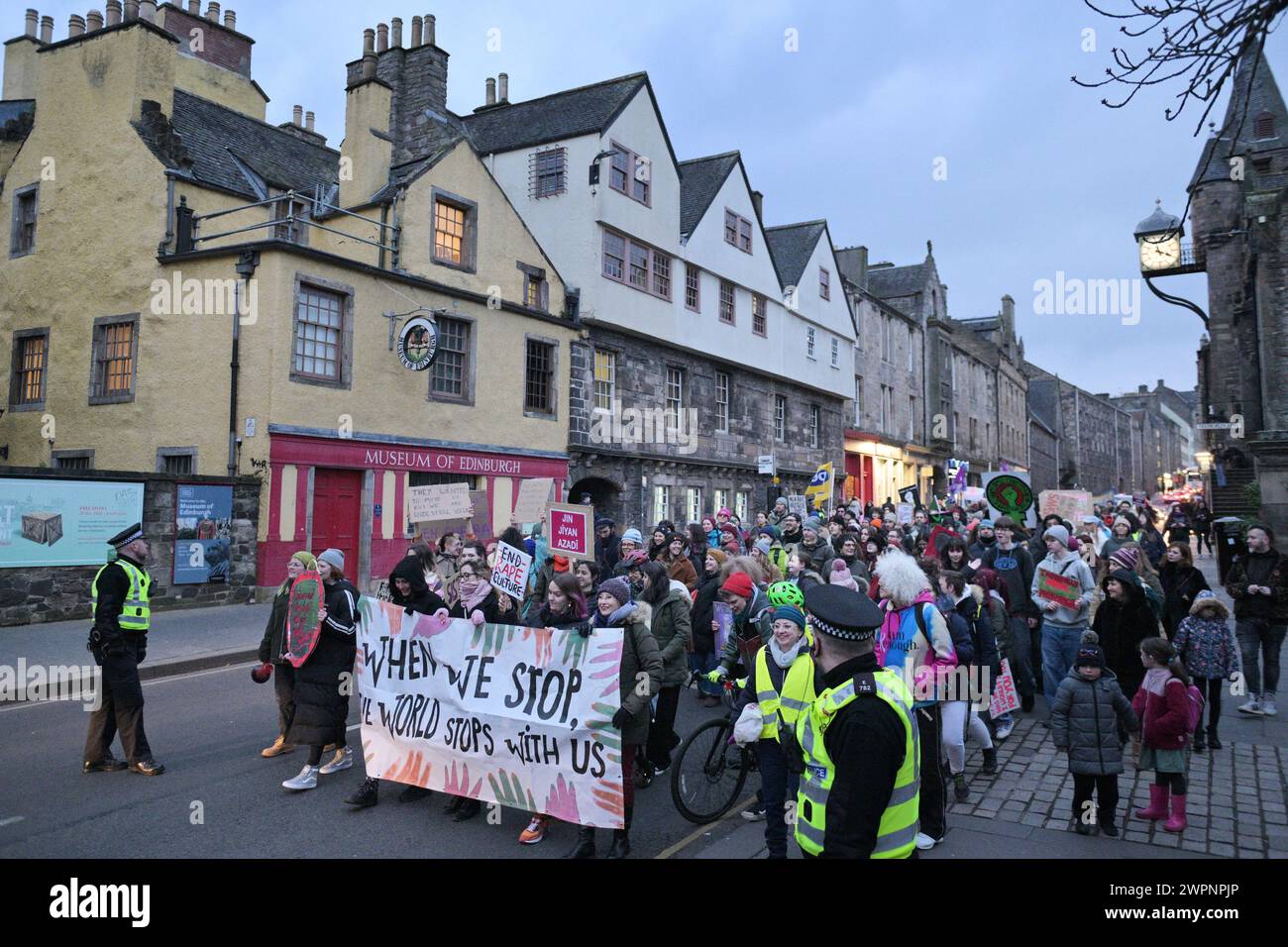 Edinburgh Scotland, UK 08 March 2024. International Women’s Day 2024 ...