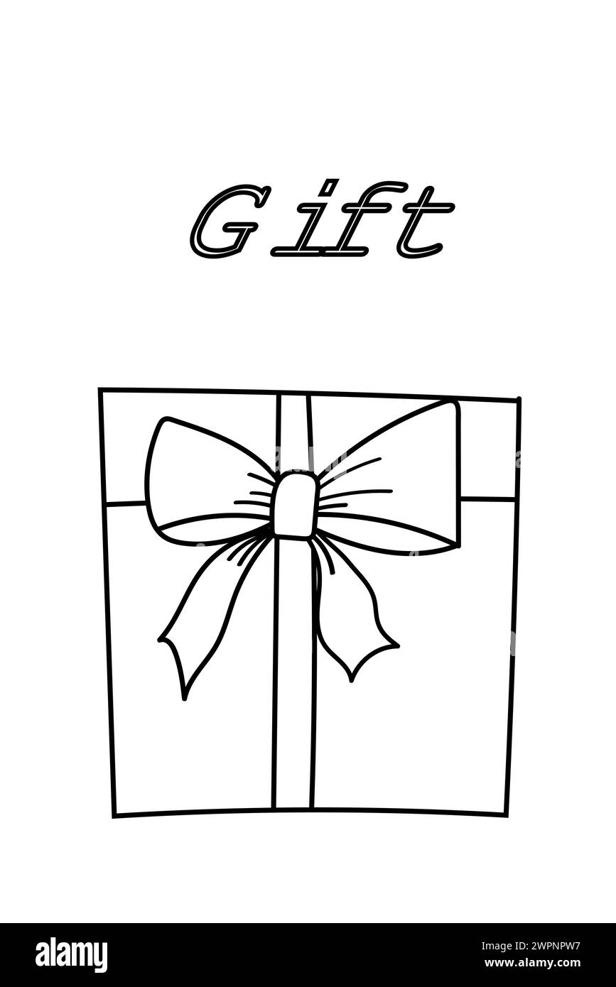 Coloring With Thick Lines For The Little Ones Is A Gift Coloring Page ...