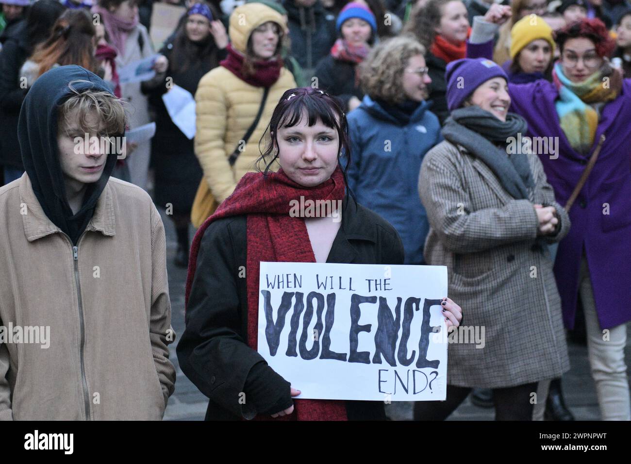 Edinburgh Scotland, UK 08 March 2024. International Women’s Day 2024 ...