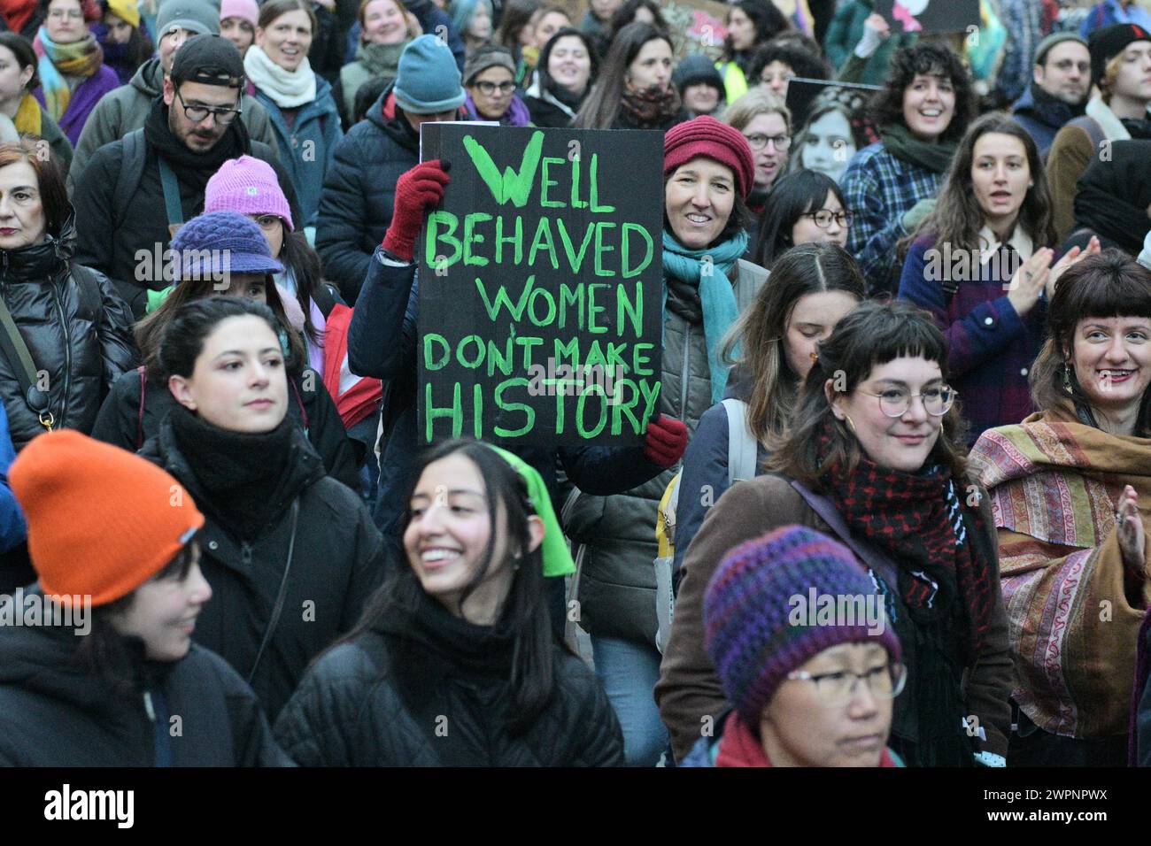 Edinburgh Scotland, UK 08 March 2024. International Women’s Day 2024 ...