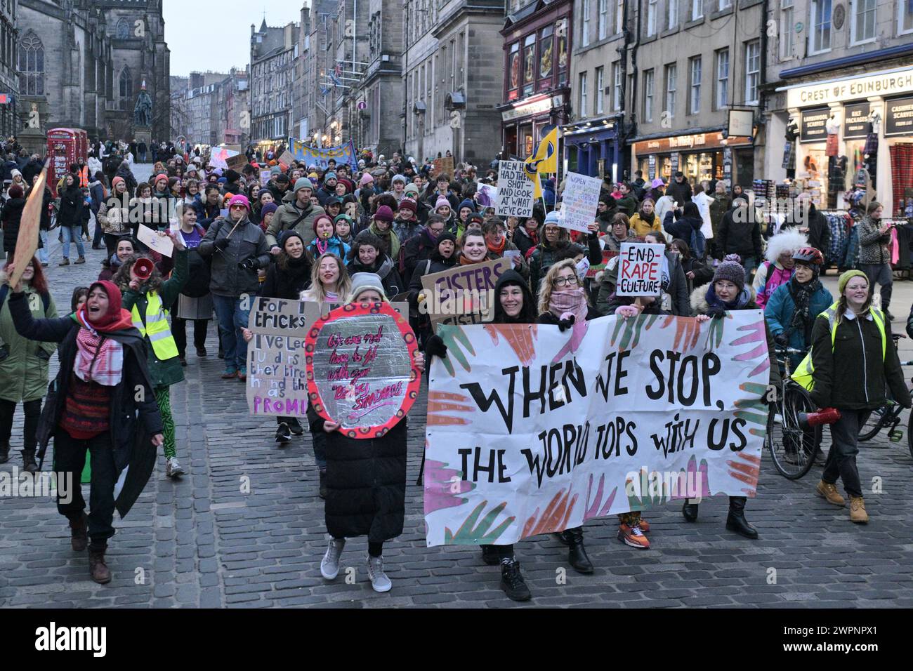 Edinburgh Scotland, UK 08 March 2024. International Women’s Day 2024 ...