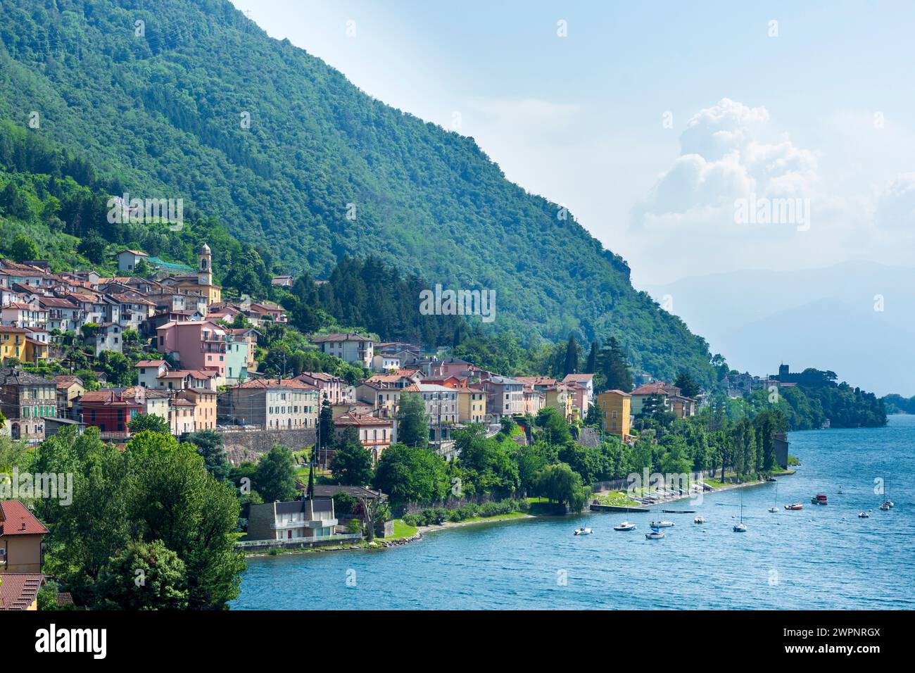 Dorio, Lago di Como (Lake Como), Dorio lakefront in Lecco, Lombardia ...