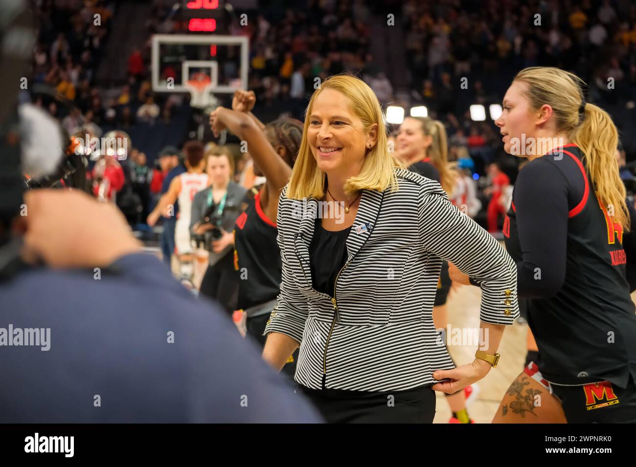 Minneapolis, Minnesota, USA. 8th Mar, 2024. Maryland Terrapins head ...
