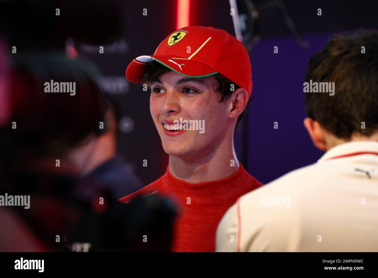 Jeddah, Saudi Arabia. 08th Mar, 2024. Oliver Bearman (GBR) Ferrari ...