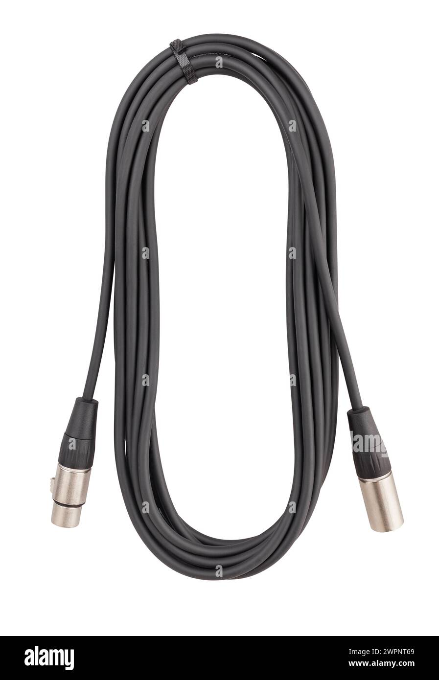 audio xlr cable path isolated on white Stock Photo - Alamy