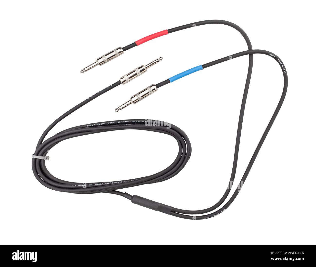 audio insert splitter cable path isolated on white Stock Photo - Alamy