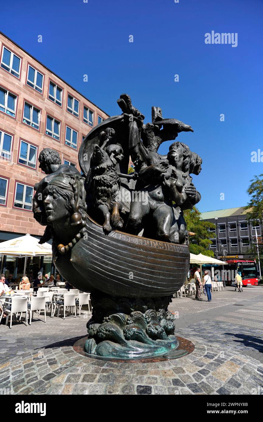 Germany, Bavaria, Middle Franconia, Nuremberg, Old Town, Fool's Ship ...