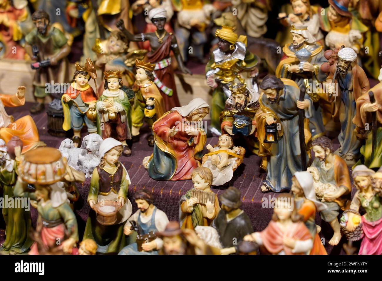 Germany, Bavaria, Upper Bavaria, Altötting, Kapellplatz, Christmas ...