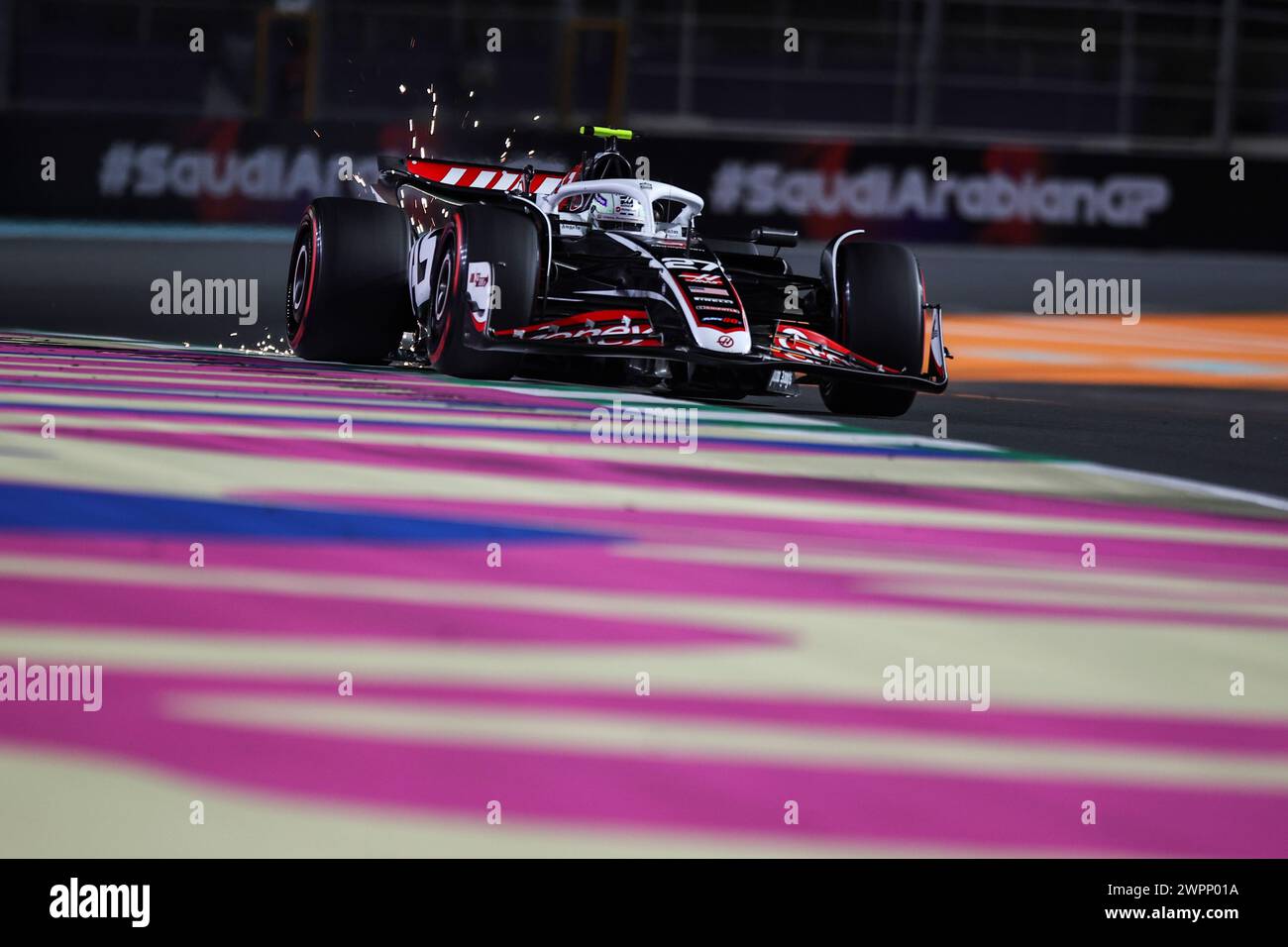 Jeddah, Arabie Saoudite. 08th Mar, 2024. 27 HULKENBERG Nico (ger), Haas F1 Team VF-24 Ferrari ...