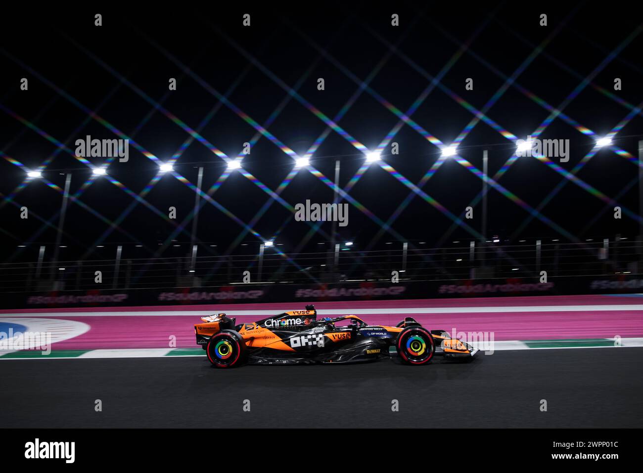 Jeddah, Arabie Saoudite. 08th Mar, 2024. 81 PIASTRI Oscar (aus), McLaren F1 Team MCL38, action ...