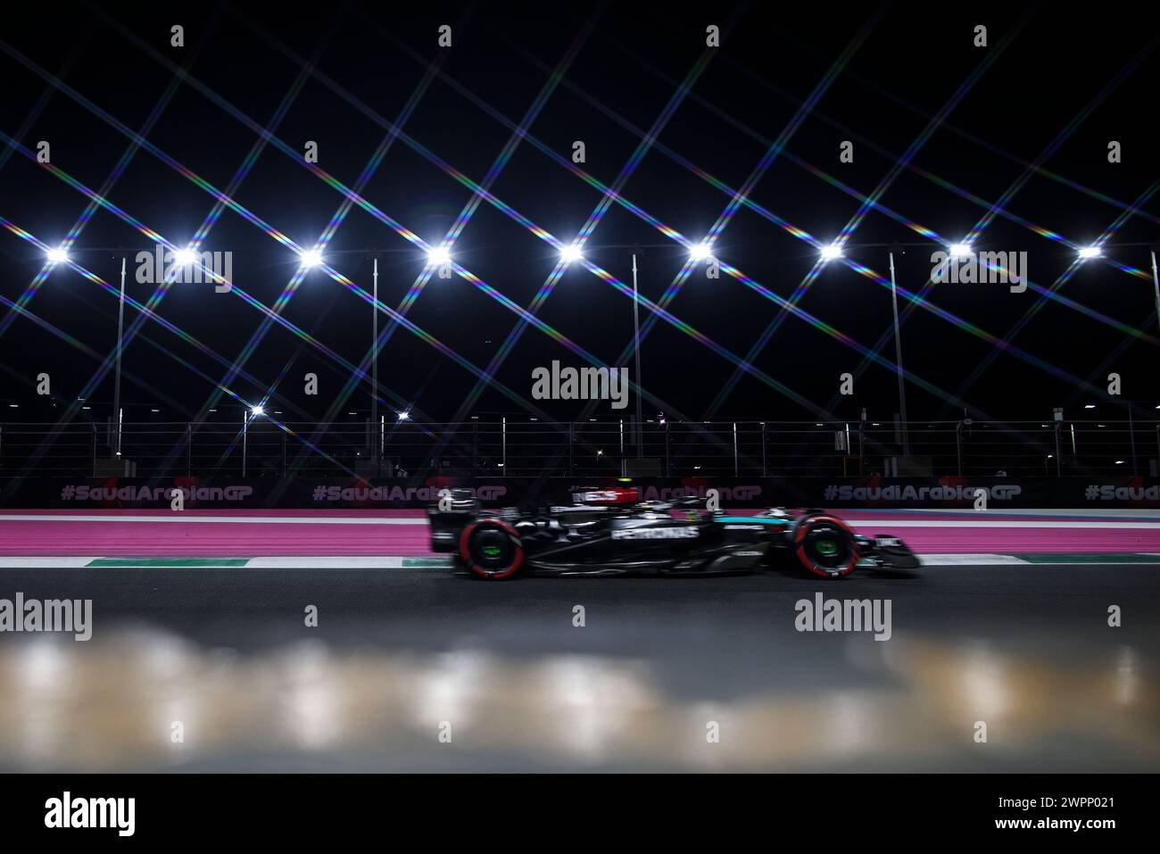 Jeddah, Arabie Saoudite. 08th Mar, 2024. 63 RUSSELL George (gbr), Mercedes AMG F1 Team W15 ...
