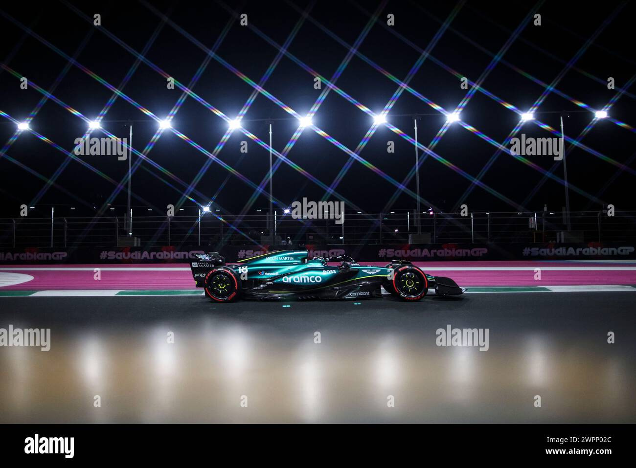 Jeddah, Arabie Saoudite. 08th Mar, 2024. 18 STROLL Lance (can), Aston Martin F1 Team AMR24 ...