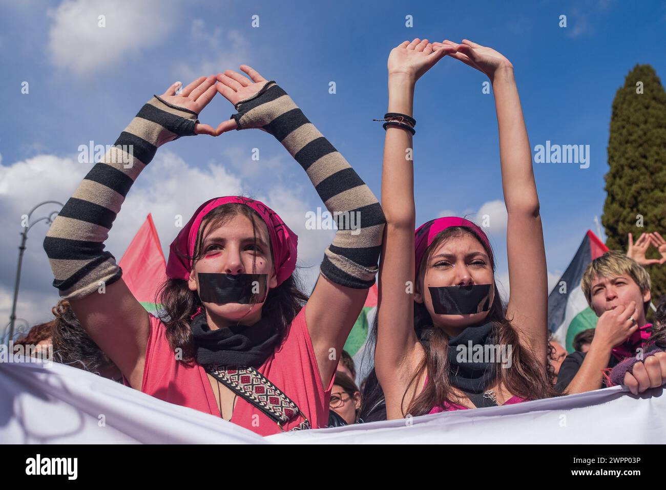 Feminist protest rome hi-res stock photography and images - Alamy