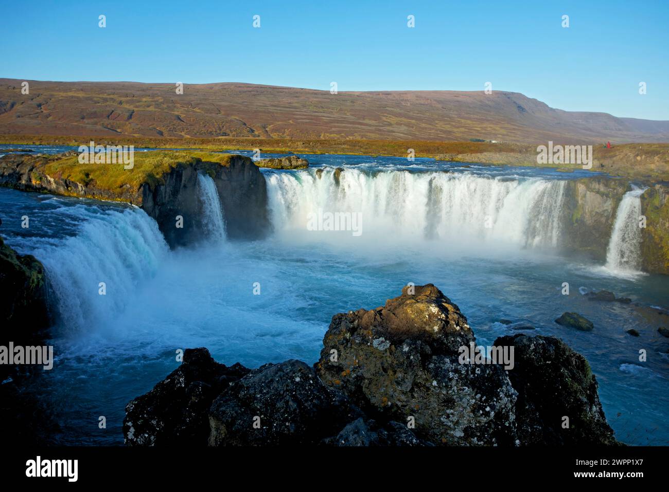 Godafoss near laugar in the north of iceland hi-res stock photography ...
