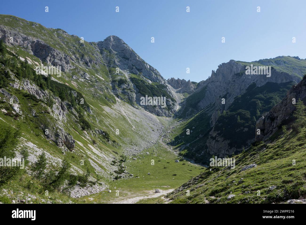 Panorama of Mali Draski Vrh in Slovenian Alps, Europe Stock Photo - Alamy
