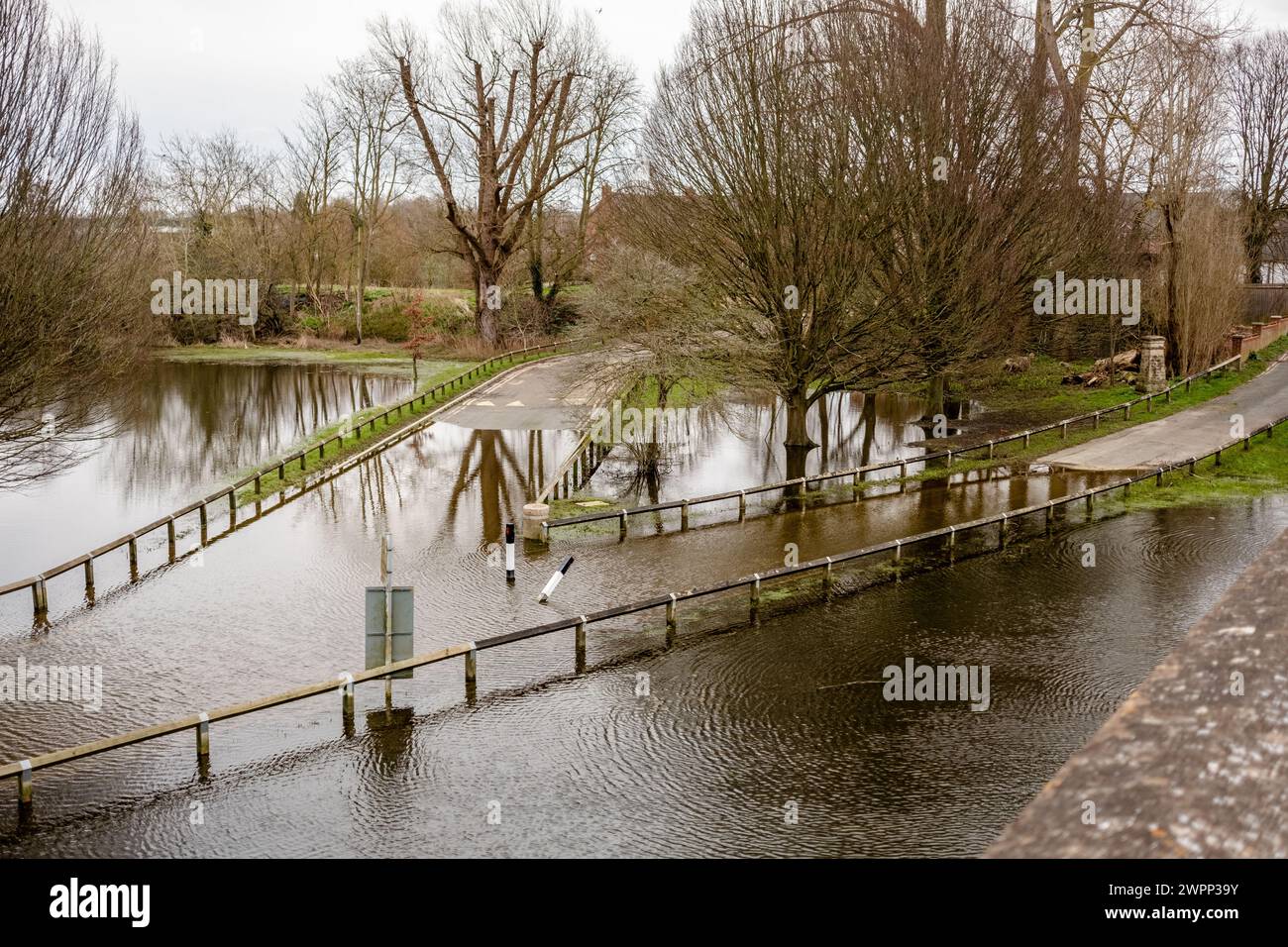 4th March 2024, Flooding in Wallingford, Oxfordshire - the River Thames ...