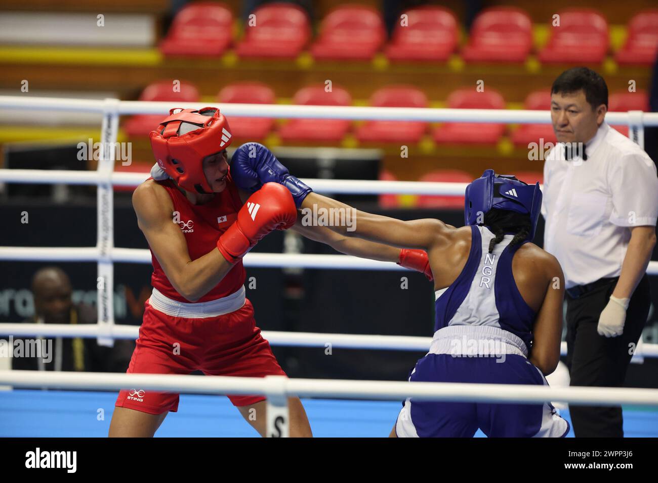 Busto Arsizio, Lombardia, Italy. 6th Mar, 2024. FLINT ESETA, MBATA ...