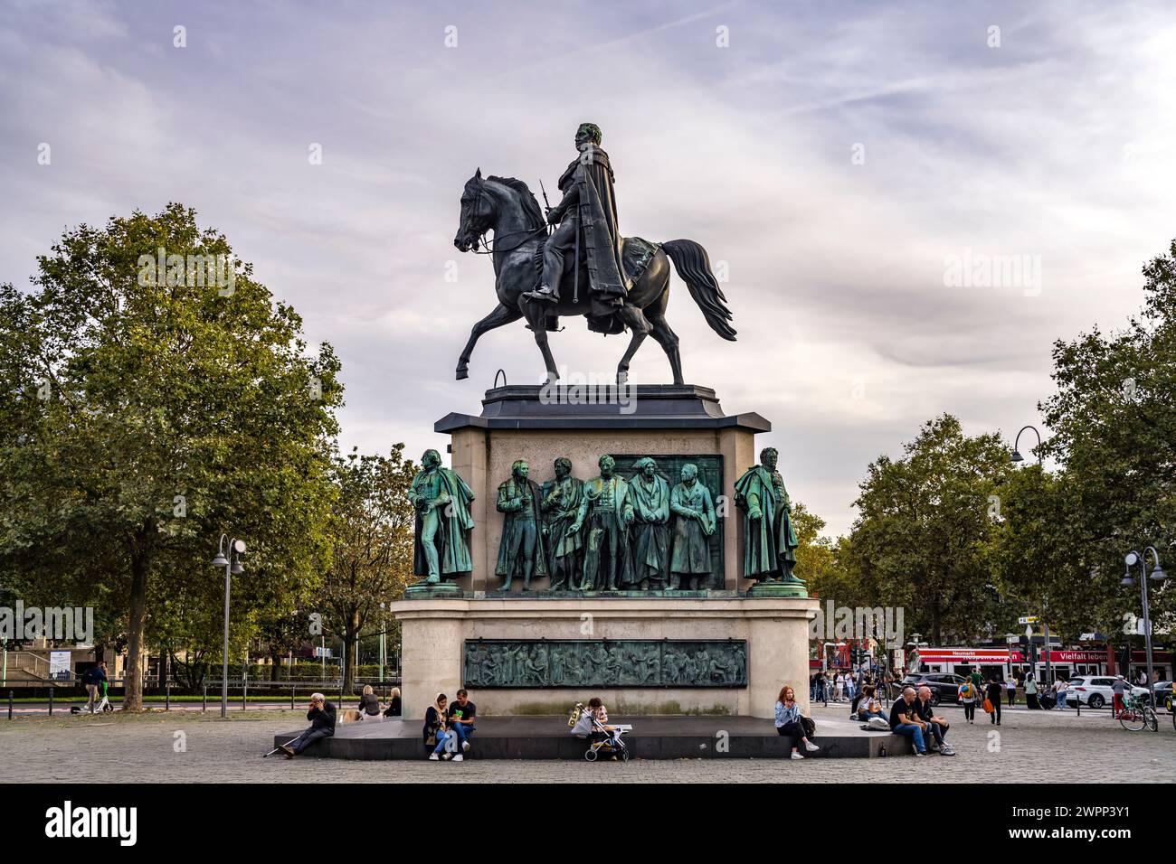 Equestrian statue of King Frederick William III on the Heumarkt in ...