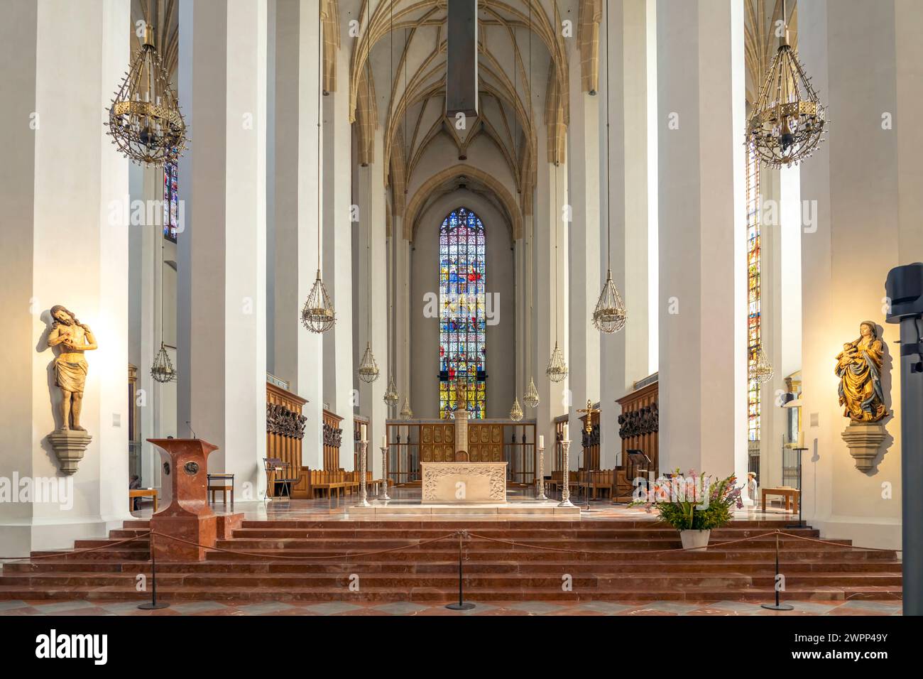 Interior of the Frauenkirche in Munich, Bavaria, Germany, Europe Stock ...