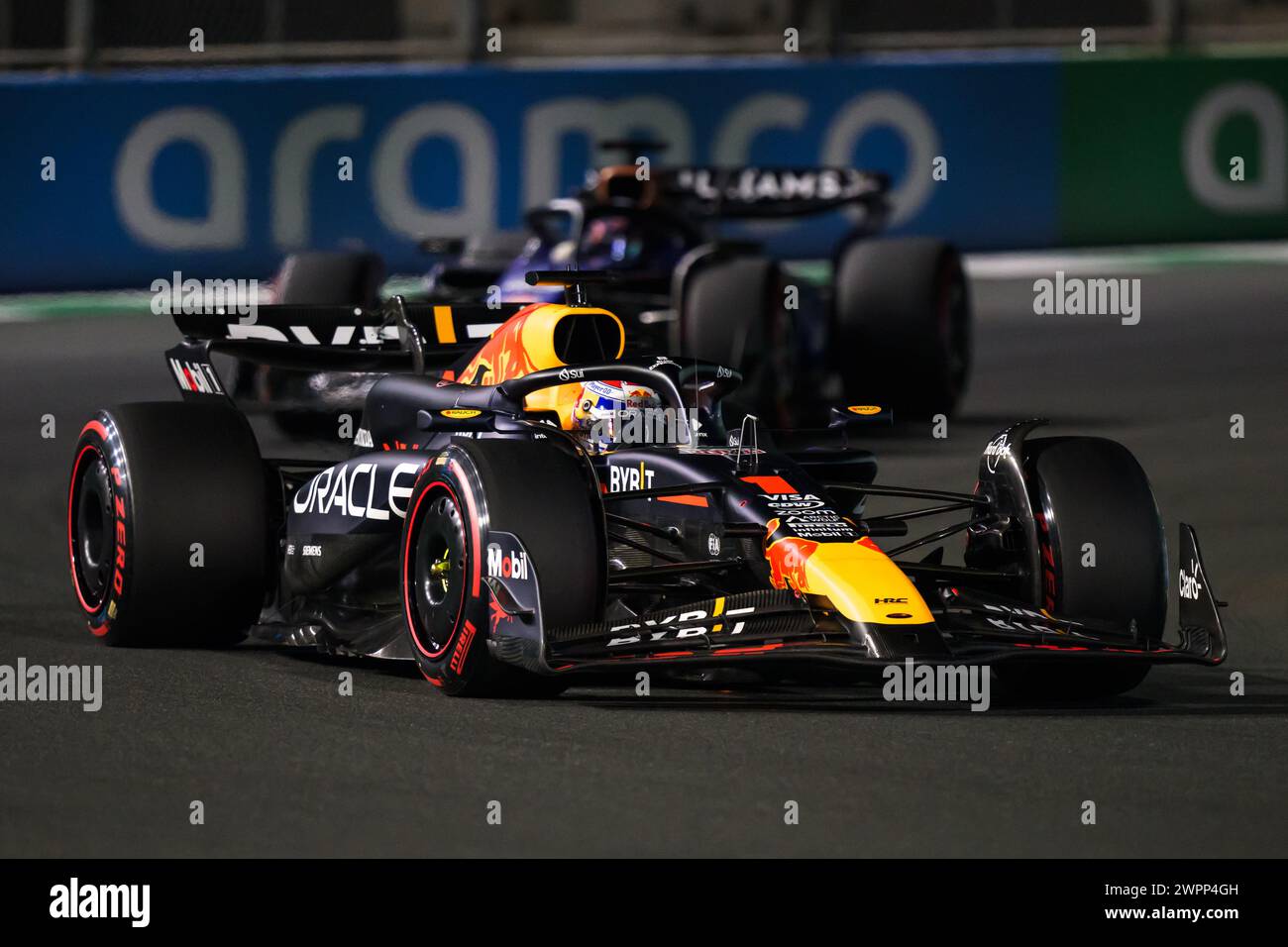 Jeddah, Saudi Arabia. 8th March 2024. Max Verstappen of Oracle Red Bull Racing During ...