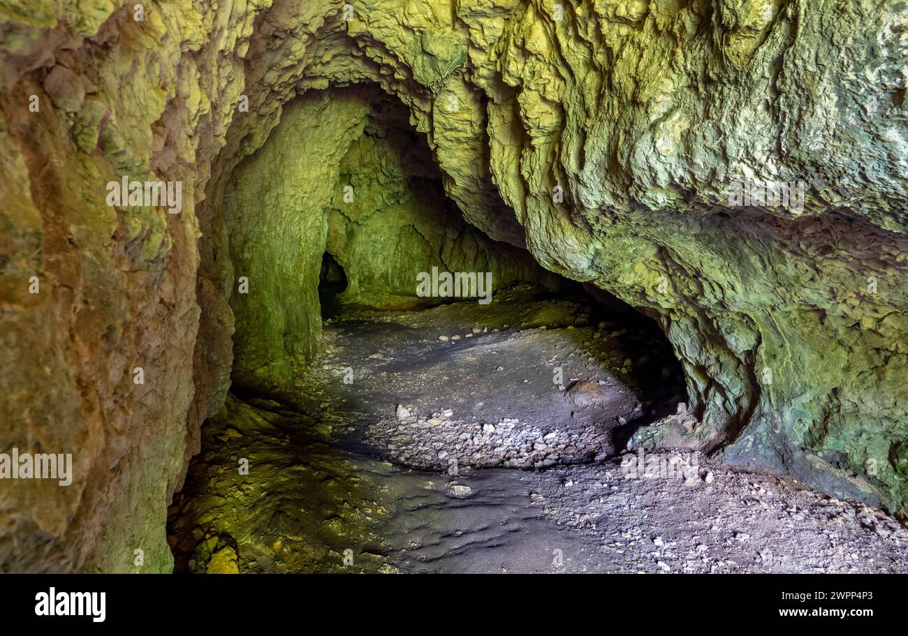 Hayingen, the approximately 30 m long Gerber Cave is only open from May ...