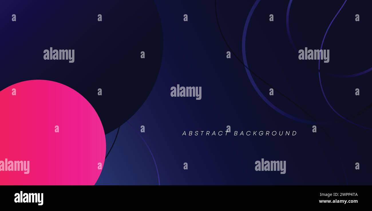 Abstract geometric lines dark blue glowing background. stripe line art ...