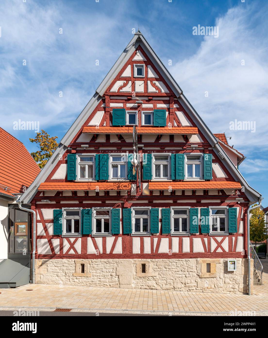 Nehren, district of Tübingen, Gasthaus Schwanen Hauptstraße 28, half ...