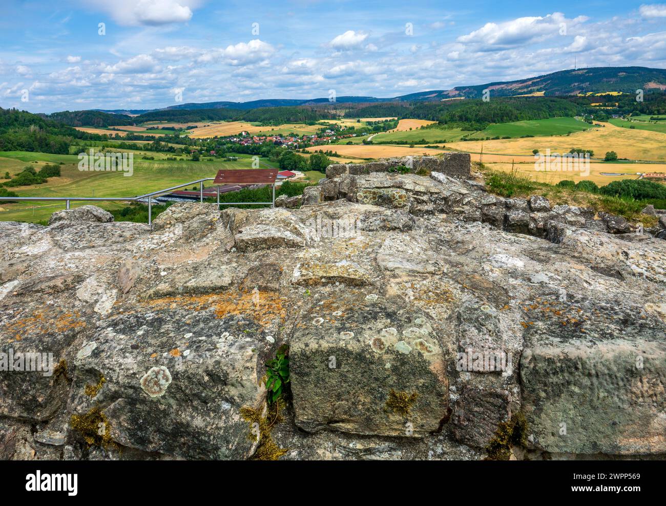 The ruins of Schaumburg Castle, also known as Schaumberg, are located ...