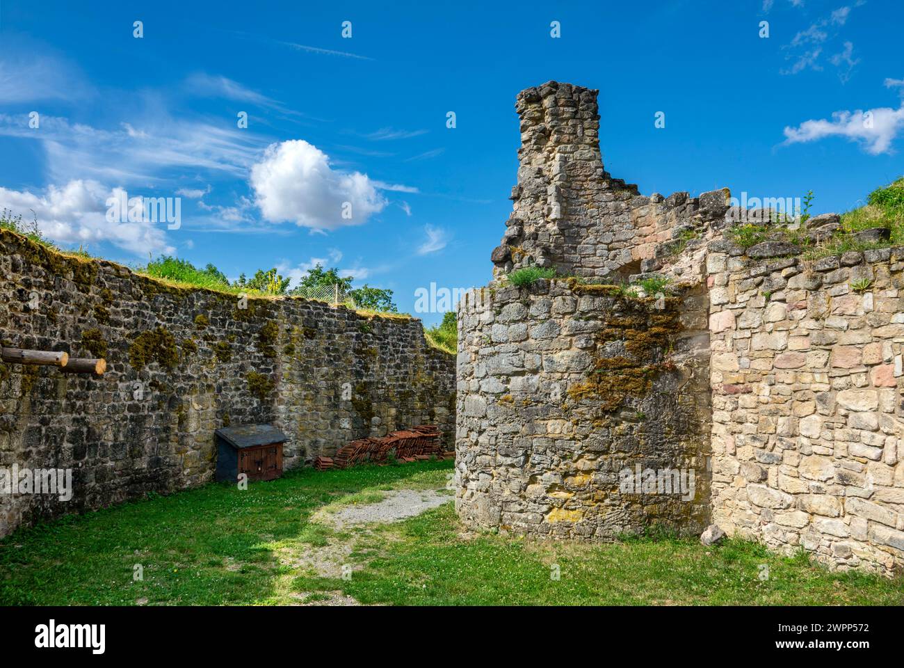 The ruins of Schaumburg Castle, also known as Schaumberg, are located ...