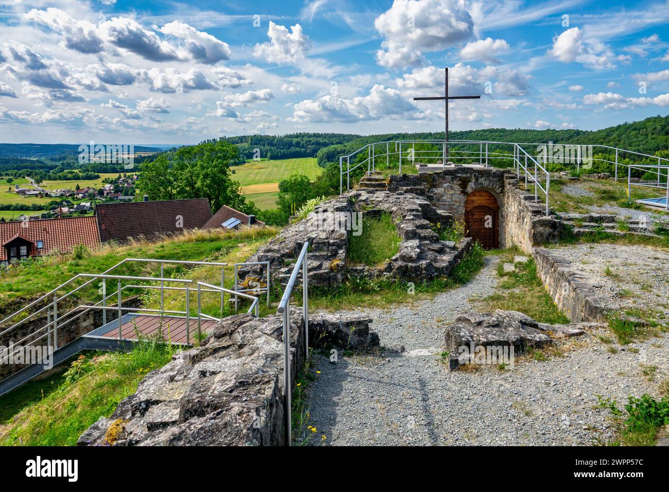 The ruins of Schaumburg Castle, also known as Schaumberg, are located ...