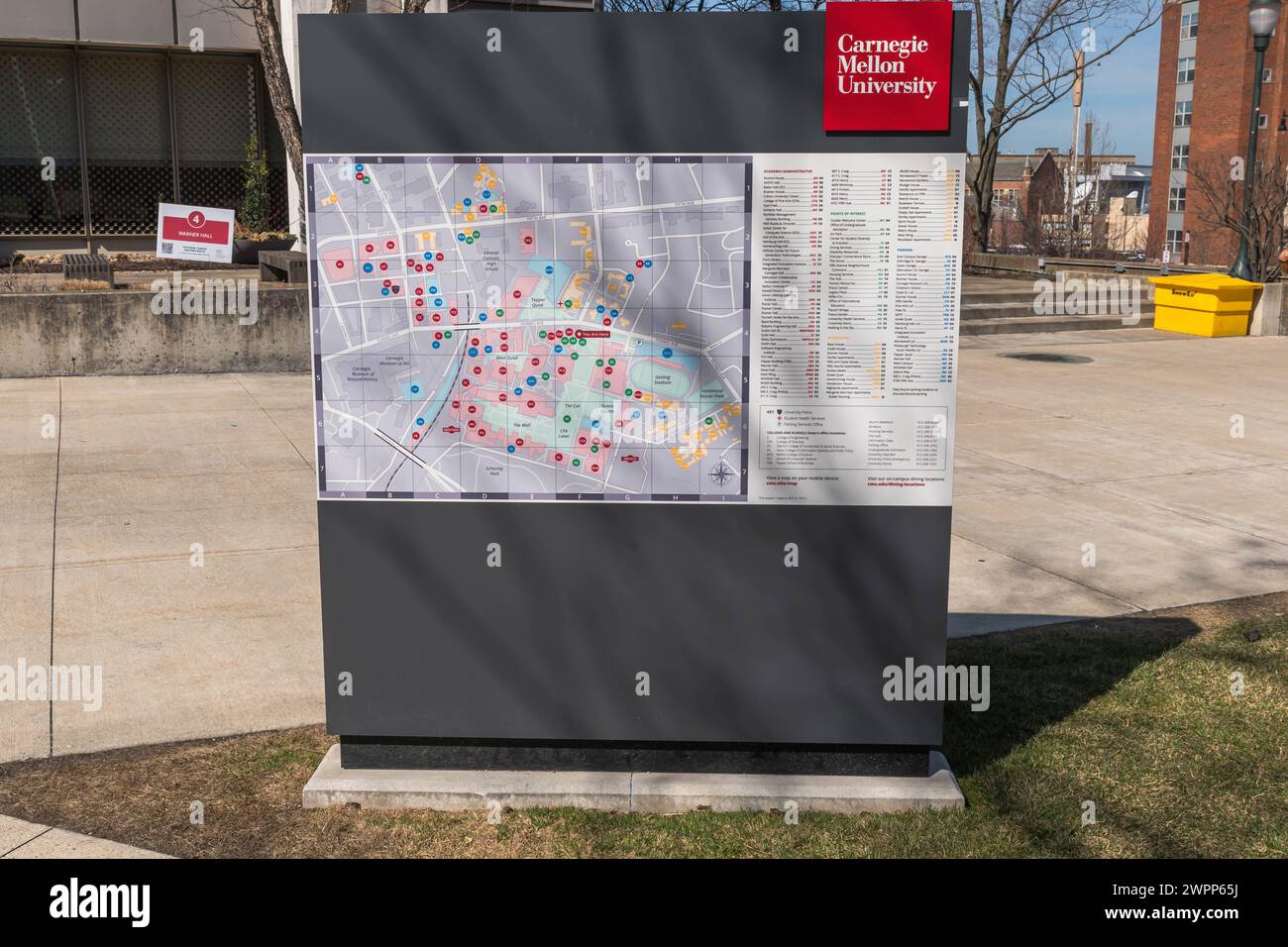 Carnegie Mellon Campus Map Carnegie Mellon Campus Map