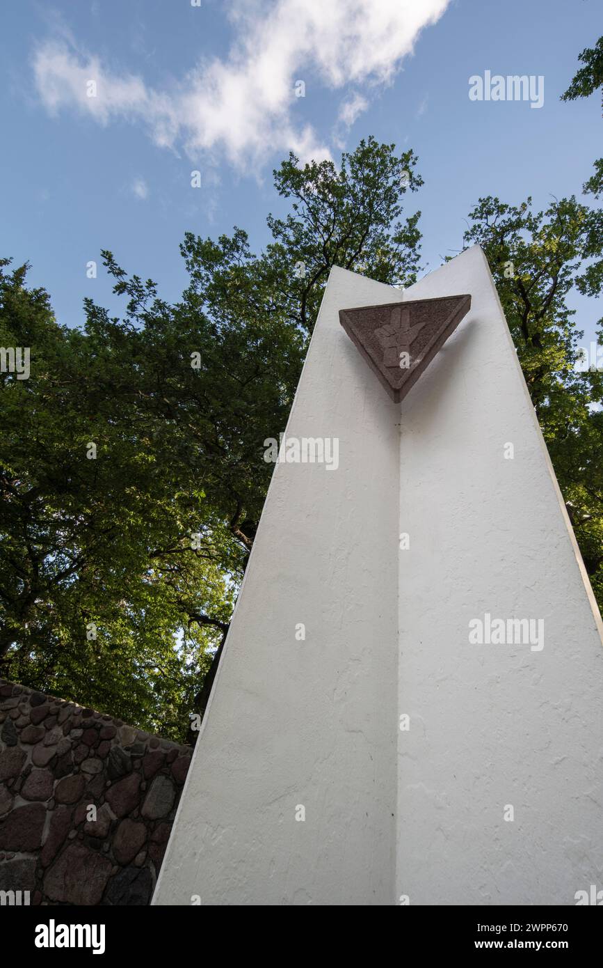Cap carona memorial on the baltic sea island of poel hi-res stock ...