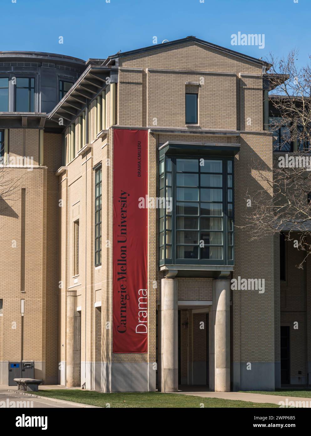 Buildings on the campus of Carnegie Mellon University in Pittsburgh ...