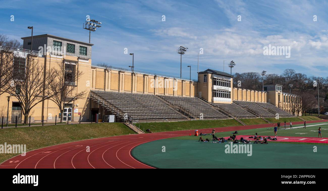 Gesling Stadium, a football field and track complex on the Carnegie ...