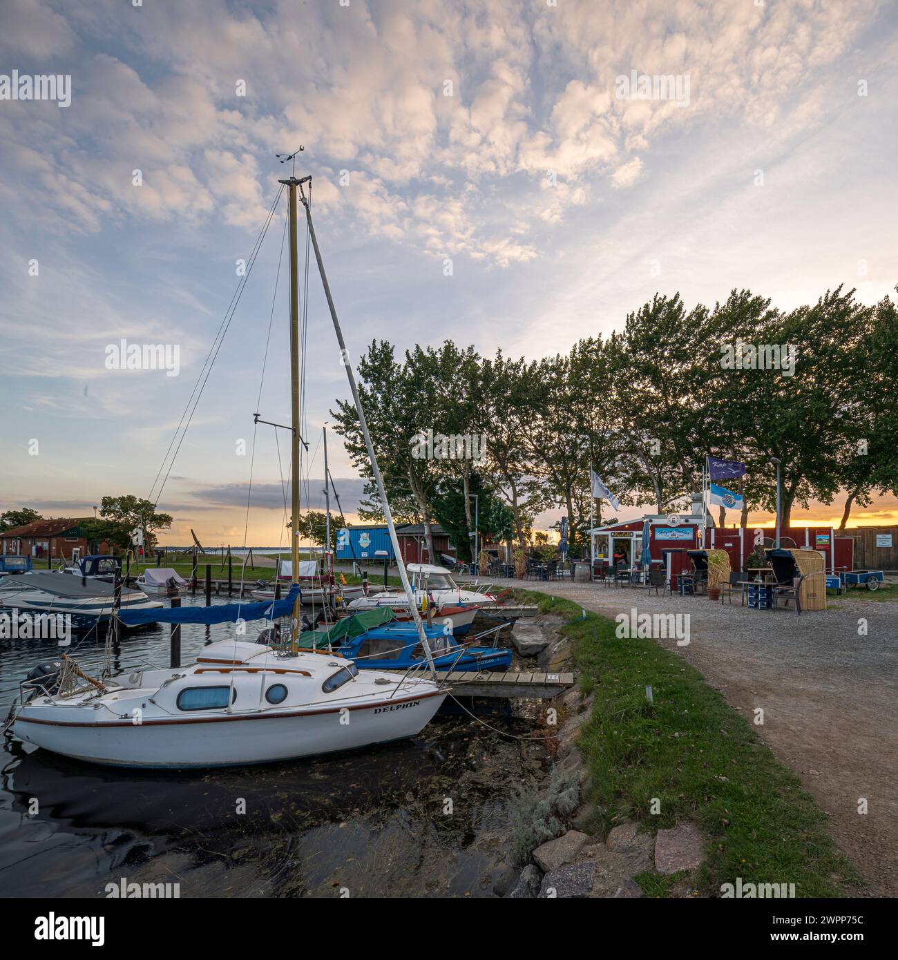 Orth harbor on the island of fehmarn hi-res stock photography and ...
