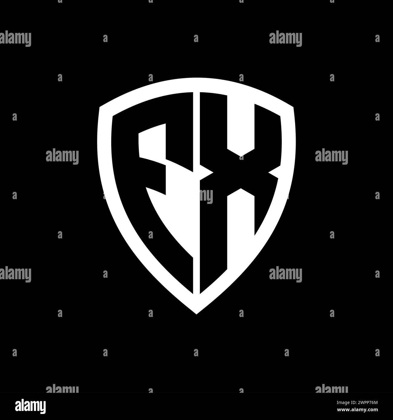 Letter fx logo Black and White Stock Photos & Images - Alamy