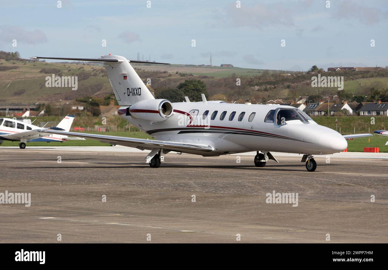 A Cessna 525A CitationJet 2 at Brighton City Airport West Sussex Stock ...