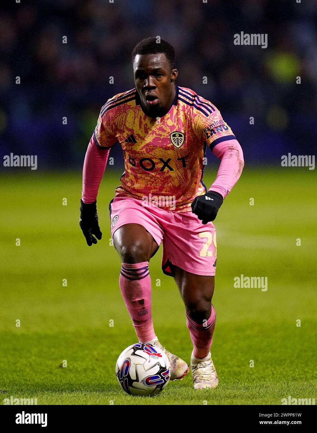 Leeds United's Wilfried Gnonto during the Sky Bet Championship match at ...