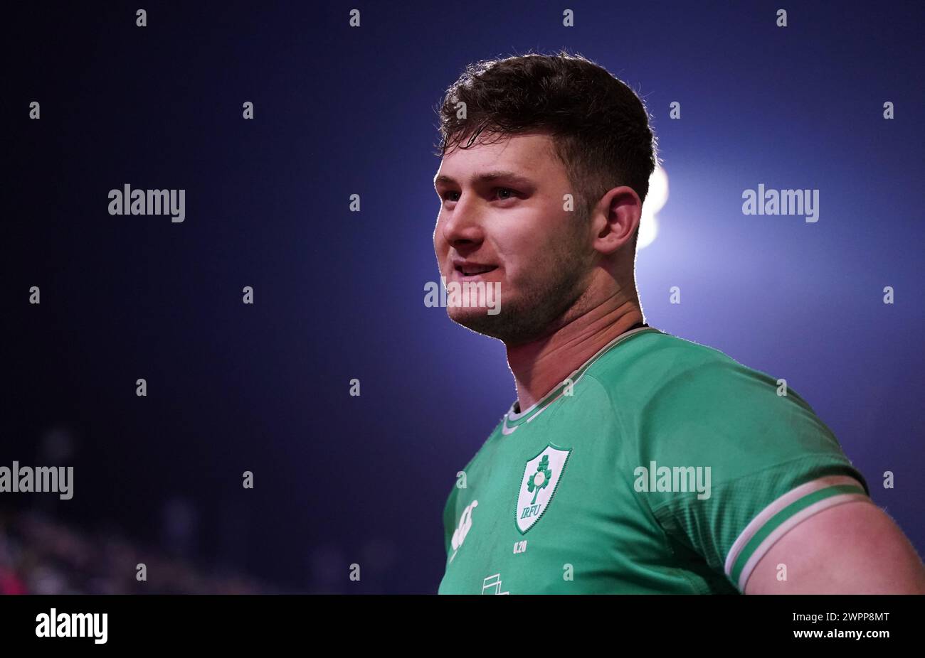 Ireland's Evan O'Connell during the 2024 U20 Six Nations Championship ...