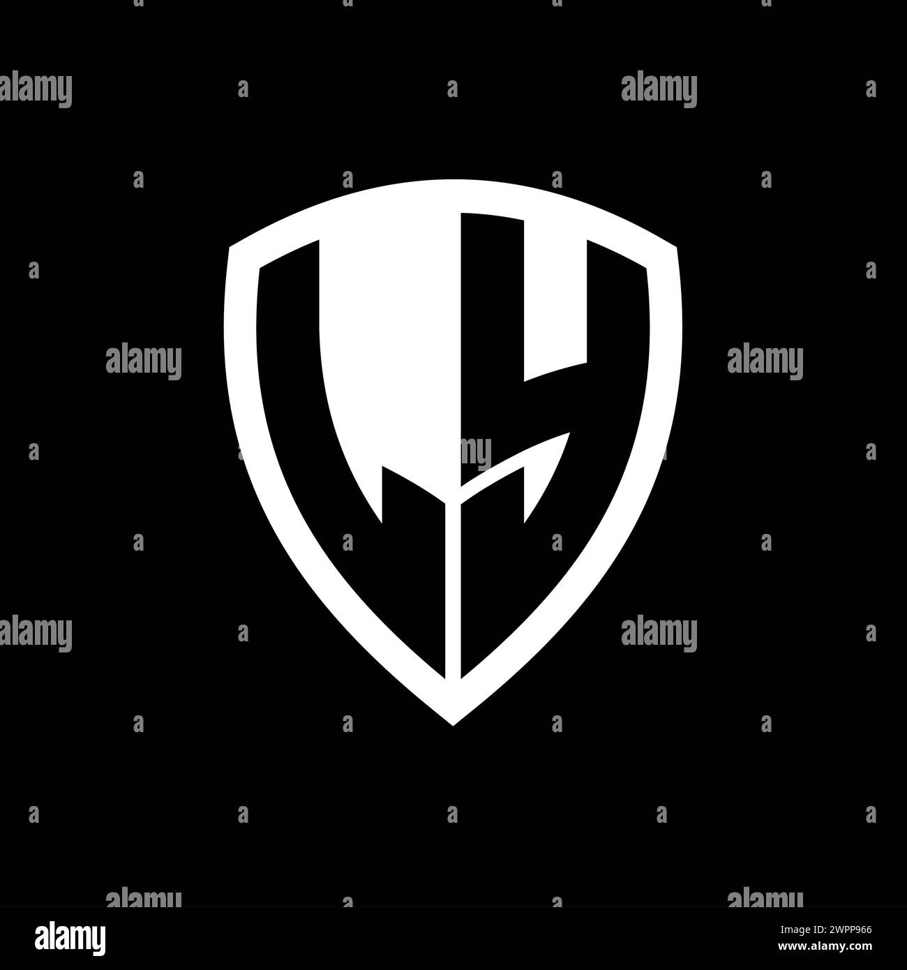 Ly modern logo Black and White Stock Photos & Images - Alamy