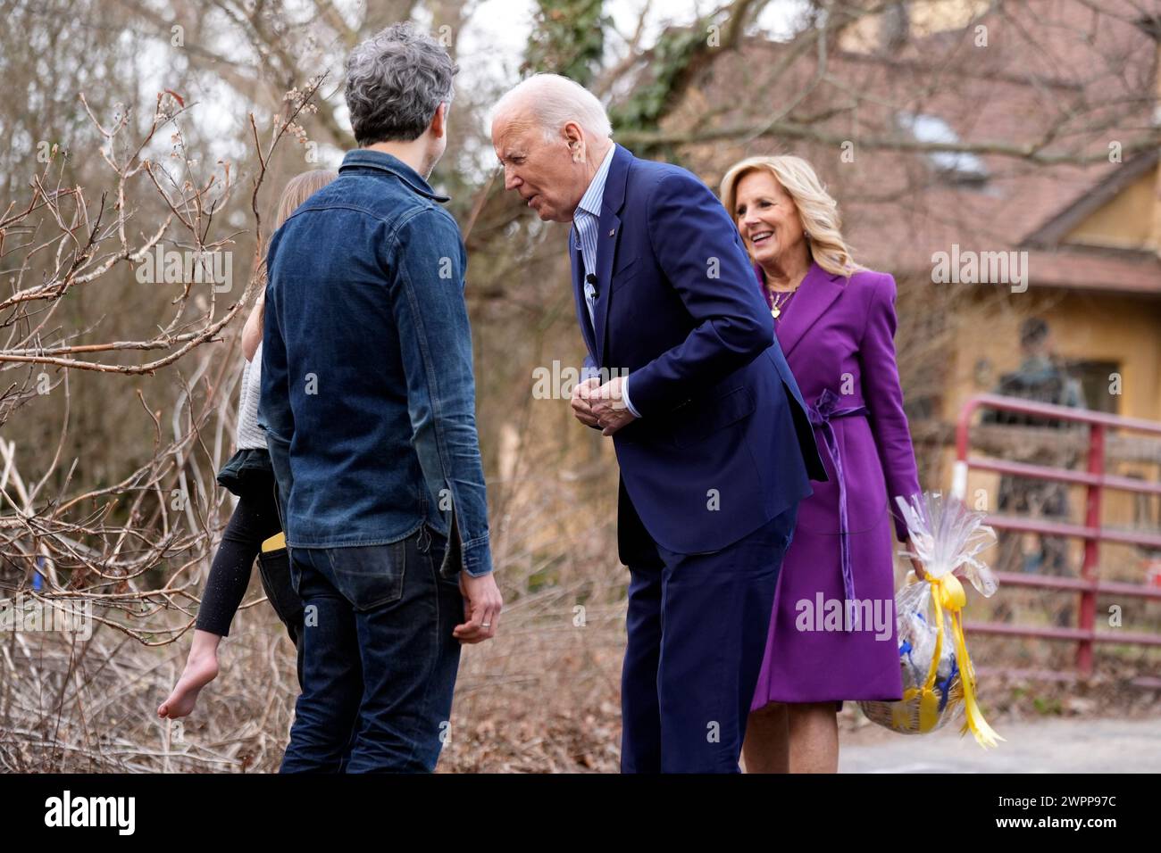 President Joe Biden first lady Jill Biden greet Jack Cunicelli, his ...