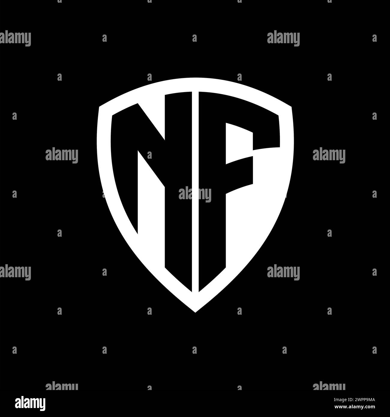 Nf logo concept design hi-res stock photography and images - Alamy