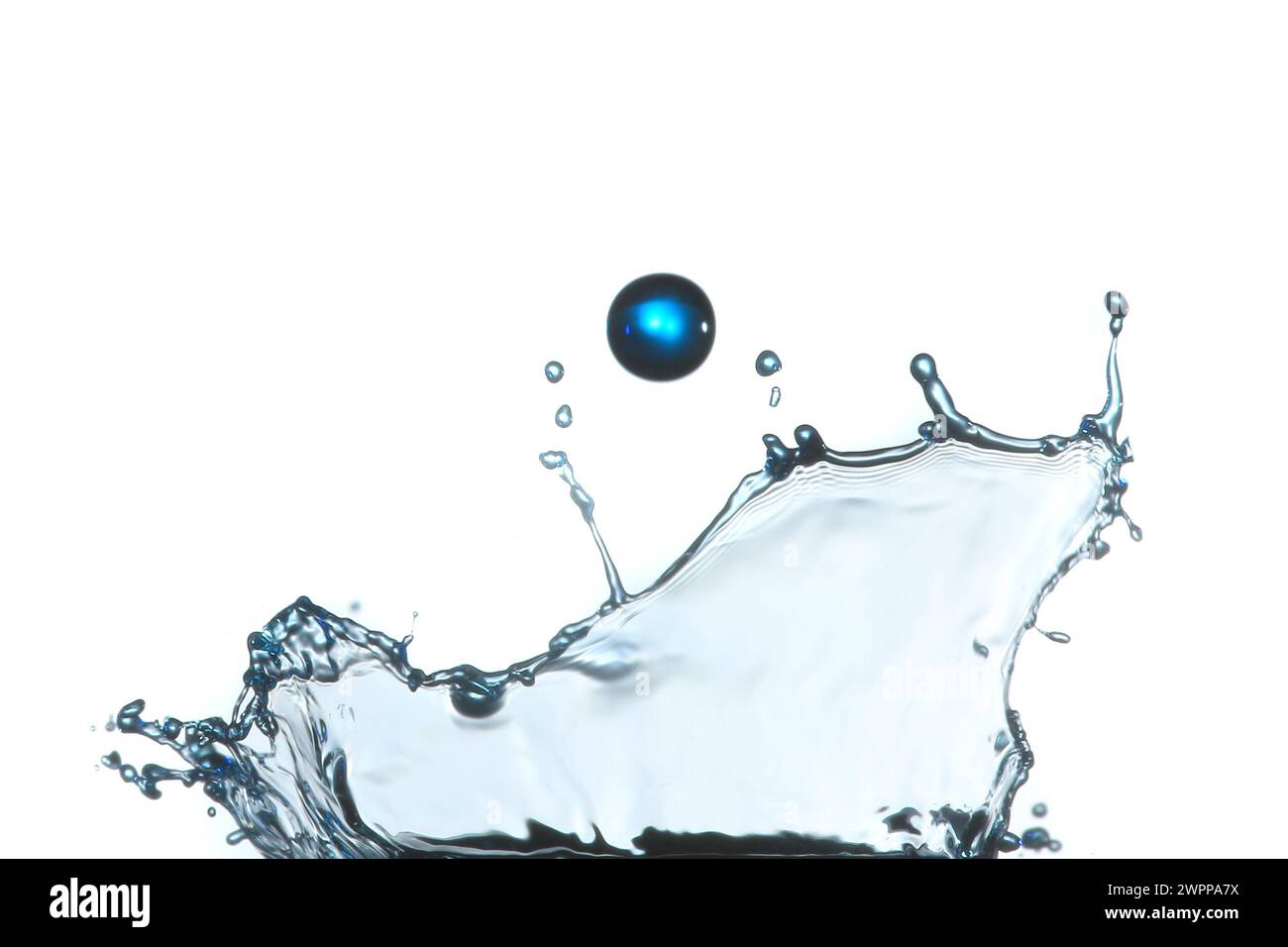 water drop falling in water Stock Photo - Alamy