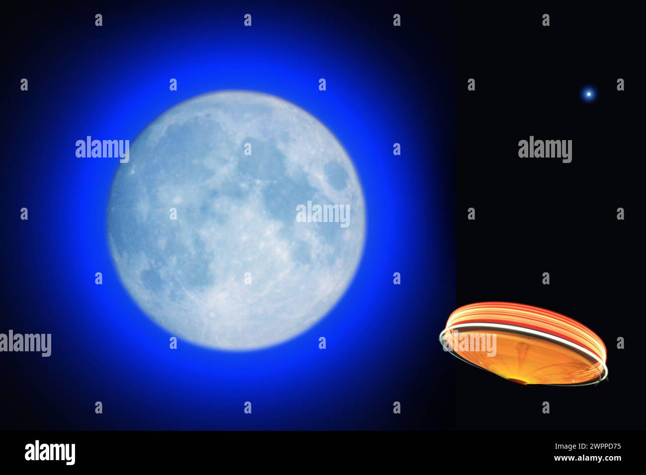 Flying over alien planet hi-res stock photography and images - Alamy