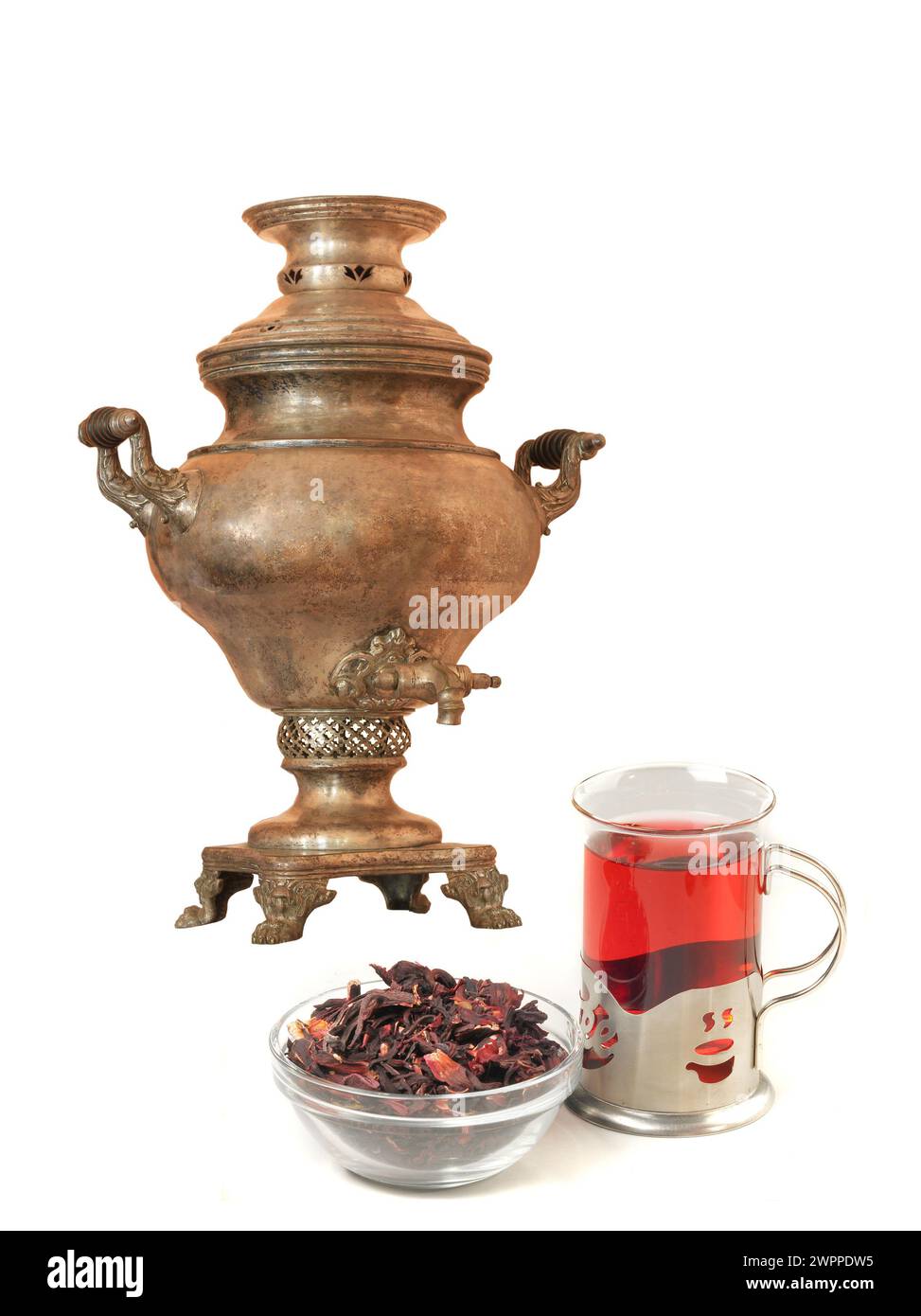 Tea samovar Cut Out Stock Images & Pictures - Alamy