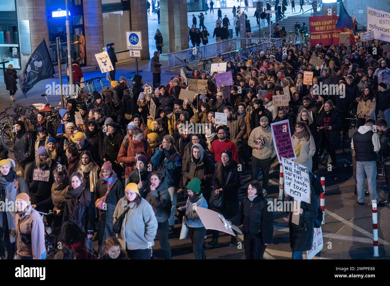Demonstration by the " 8th March Alliance Cologne " on the occasion of ...
