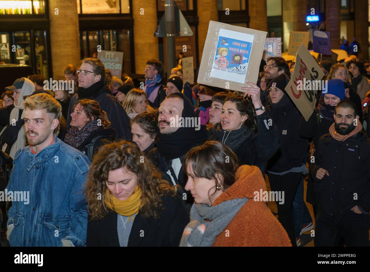 Demonstration by the " 8th March Alliance Cologne " on the occasion of ...