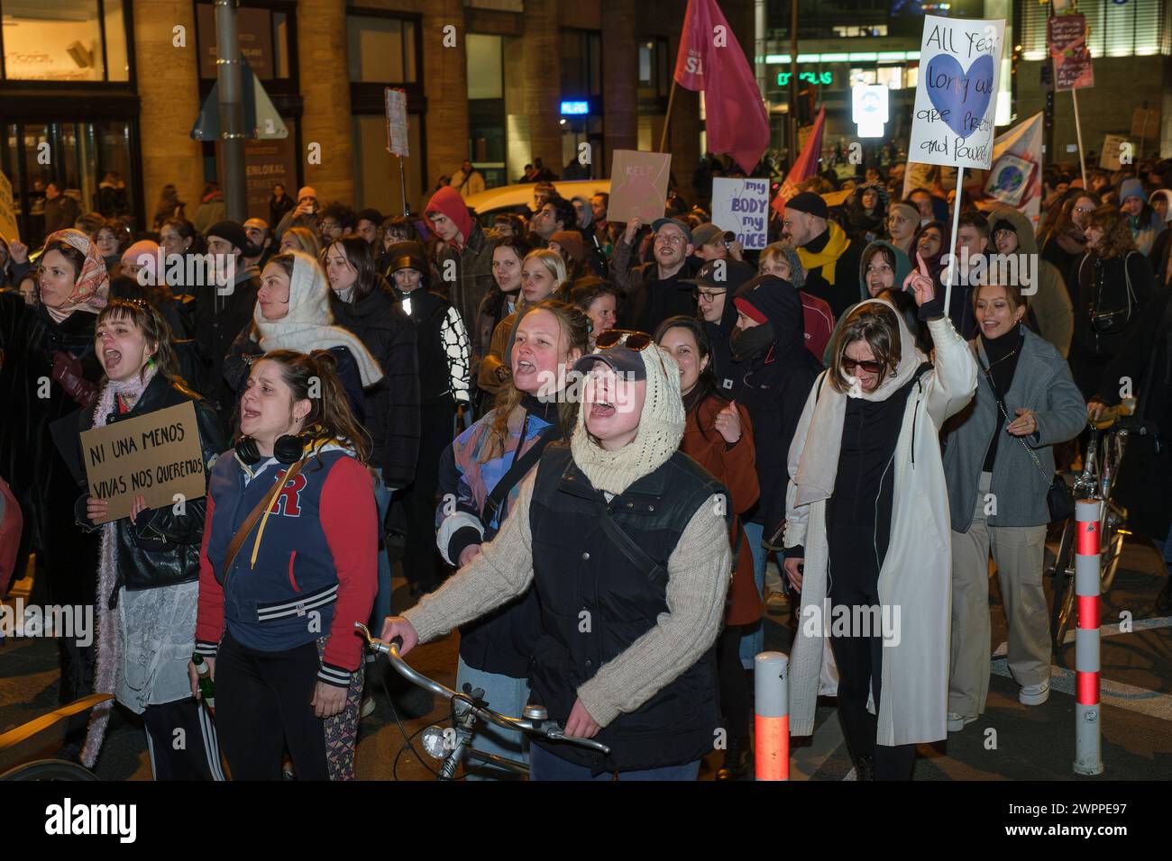 Demonstration by the " 8th March Alliance Cologne " on the occasion of ...